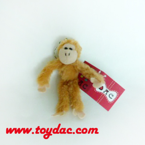 Plush Music Monkey Key Ring